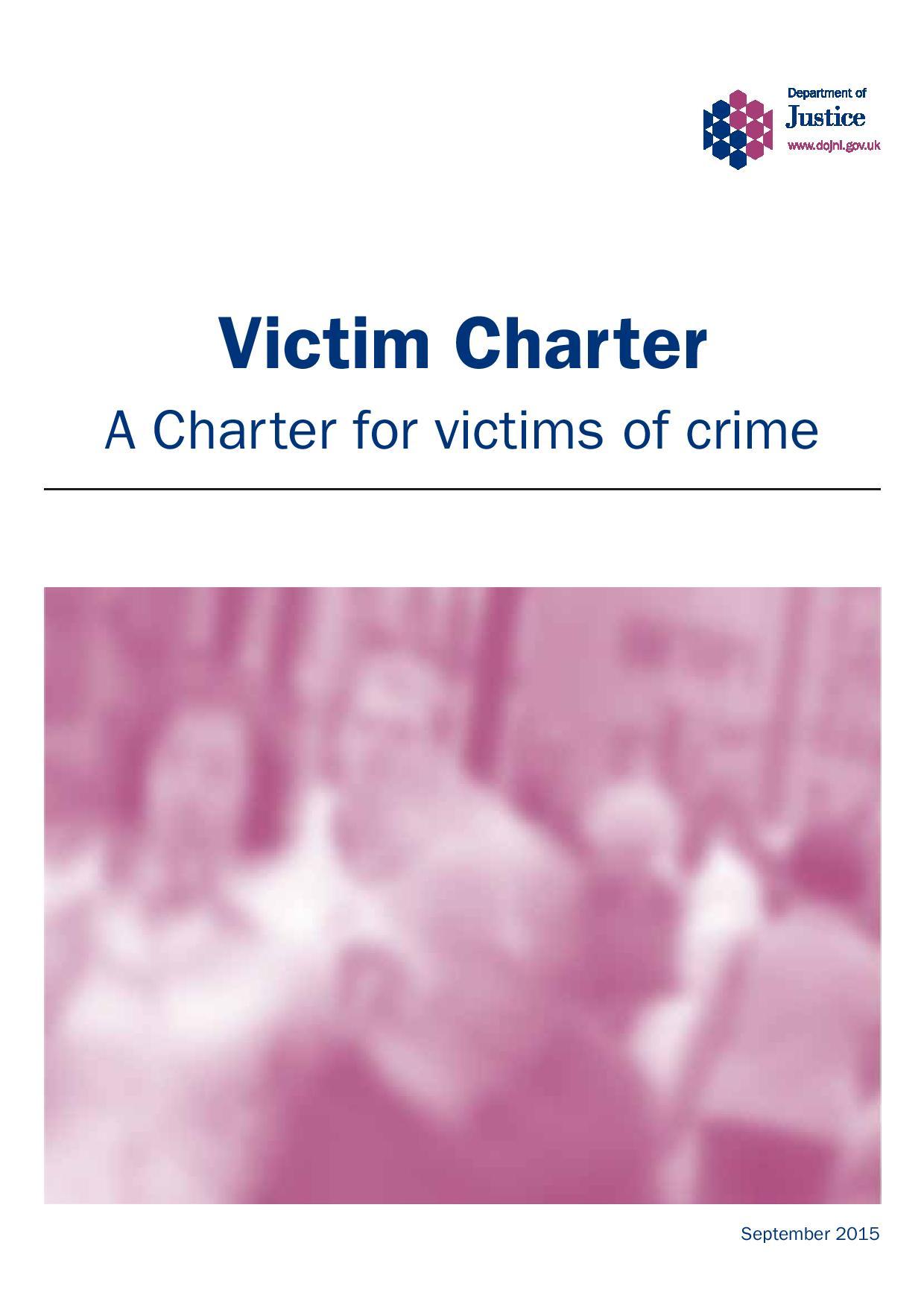 Victim Charter | Commissioner for Victims of Crime Northern Ireland
